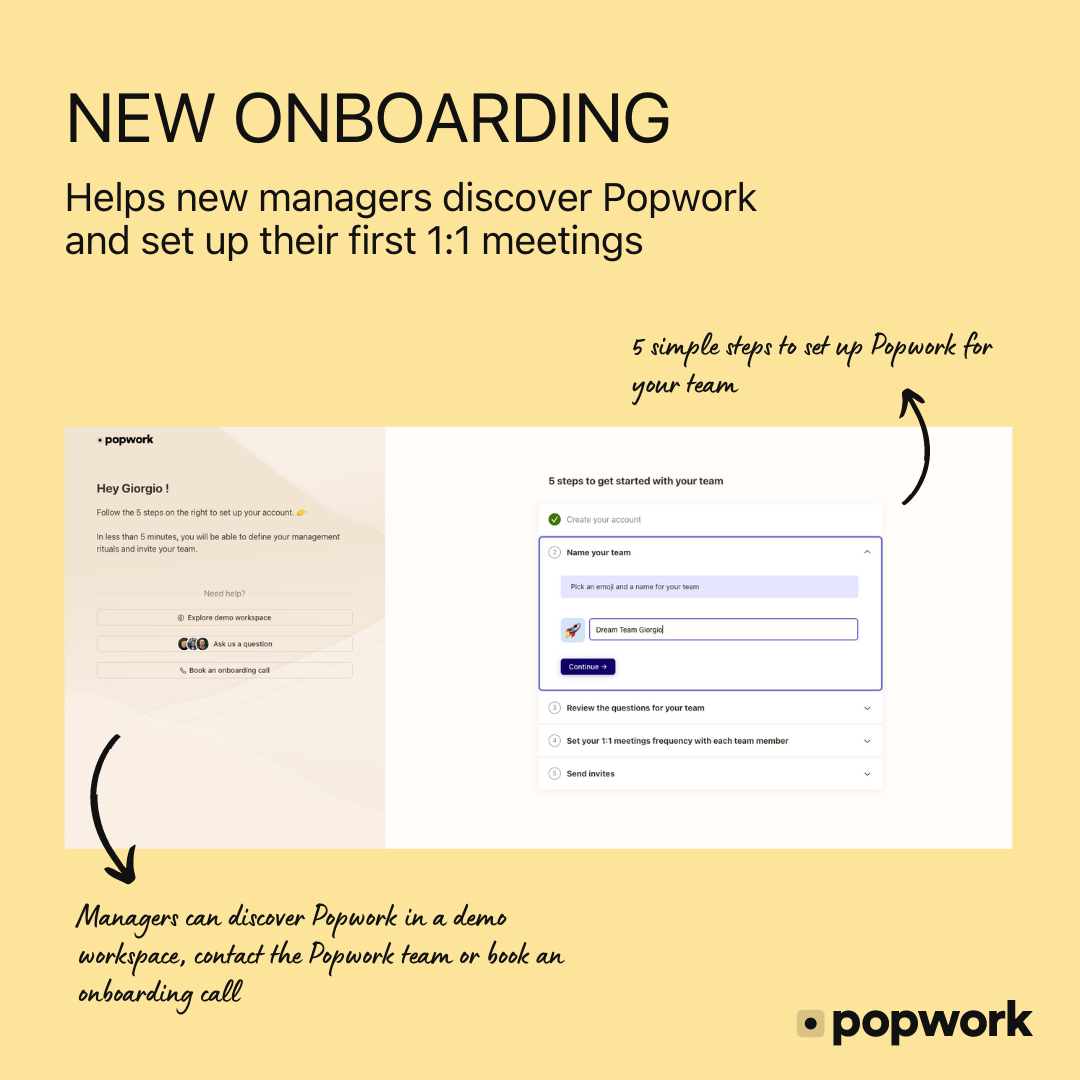Refer Popwork, immersive onboarding & update 1:1 day | Popwork