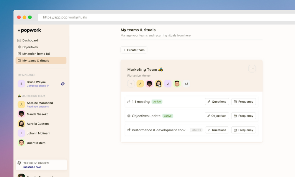 Product updates : Tips and new management rituals