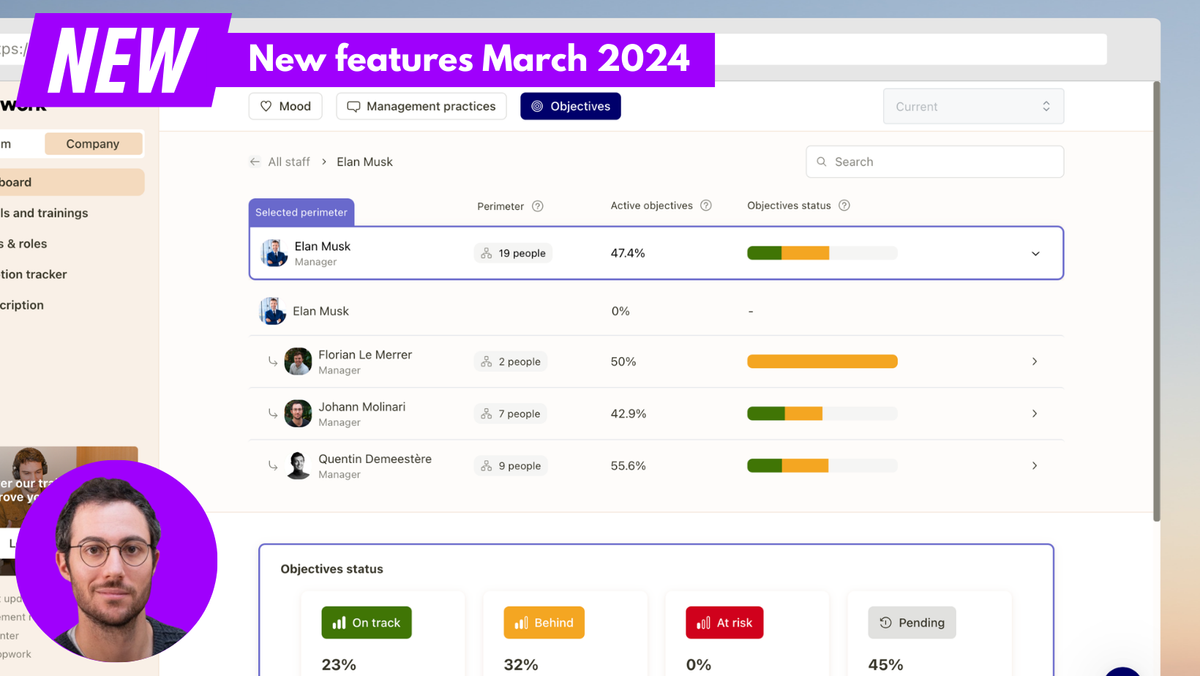 New features: let’s zoom in on the new Objectives dashboard